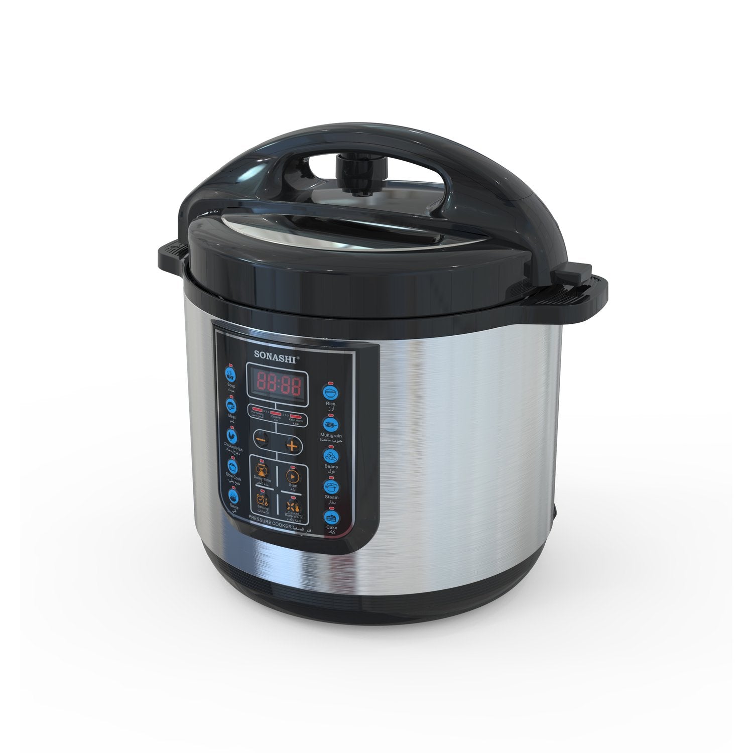 Sonashi 8 Litres Electric Pressure Cooker SPC-801D – Selfani