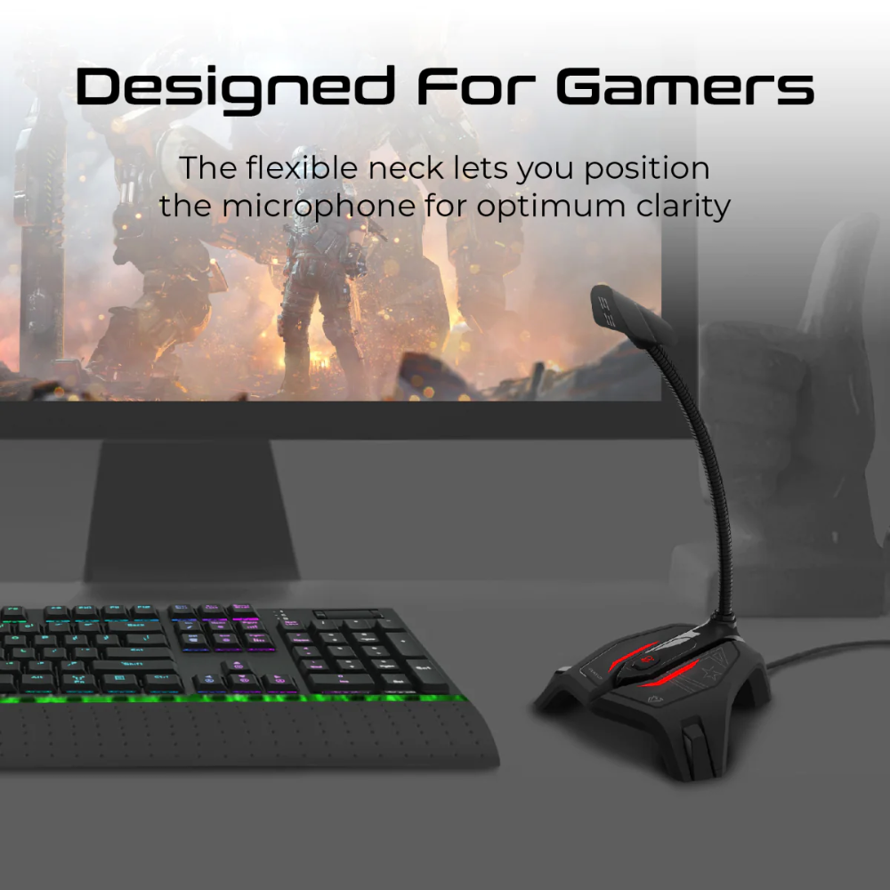 Vertux -Streamer-2 - Omni-Directional Distortion Free Gaming Microphon ...