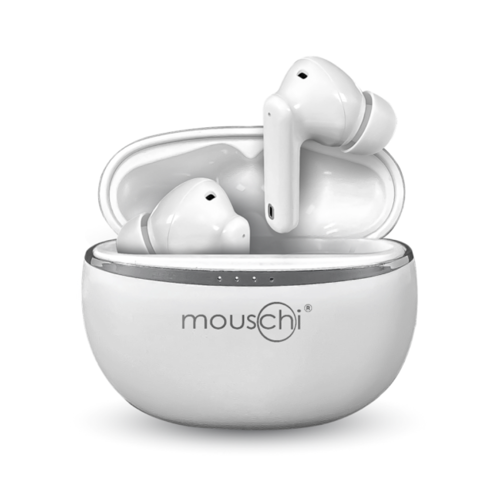 Mouschi - BEM Base Bluetooth Earbuds - White – Selfani