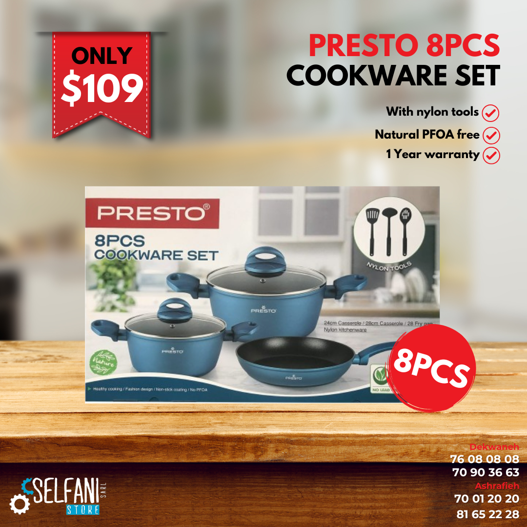 Presto COOKWARE SET 8PCS/9PCS – Selfani