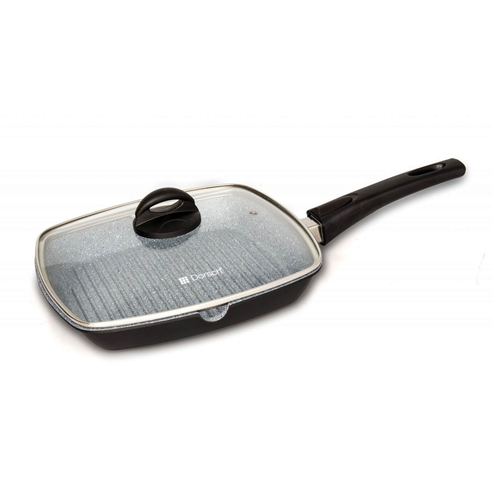 Dorsch Non-Stick Grill Pan with Lid – 28 cm – Selfani